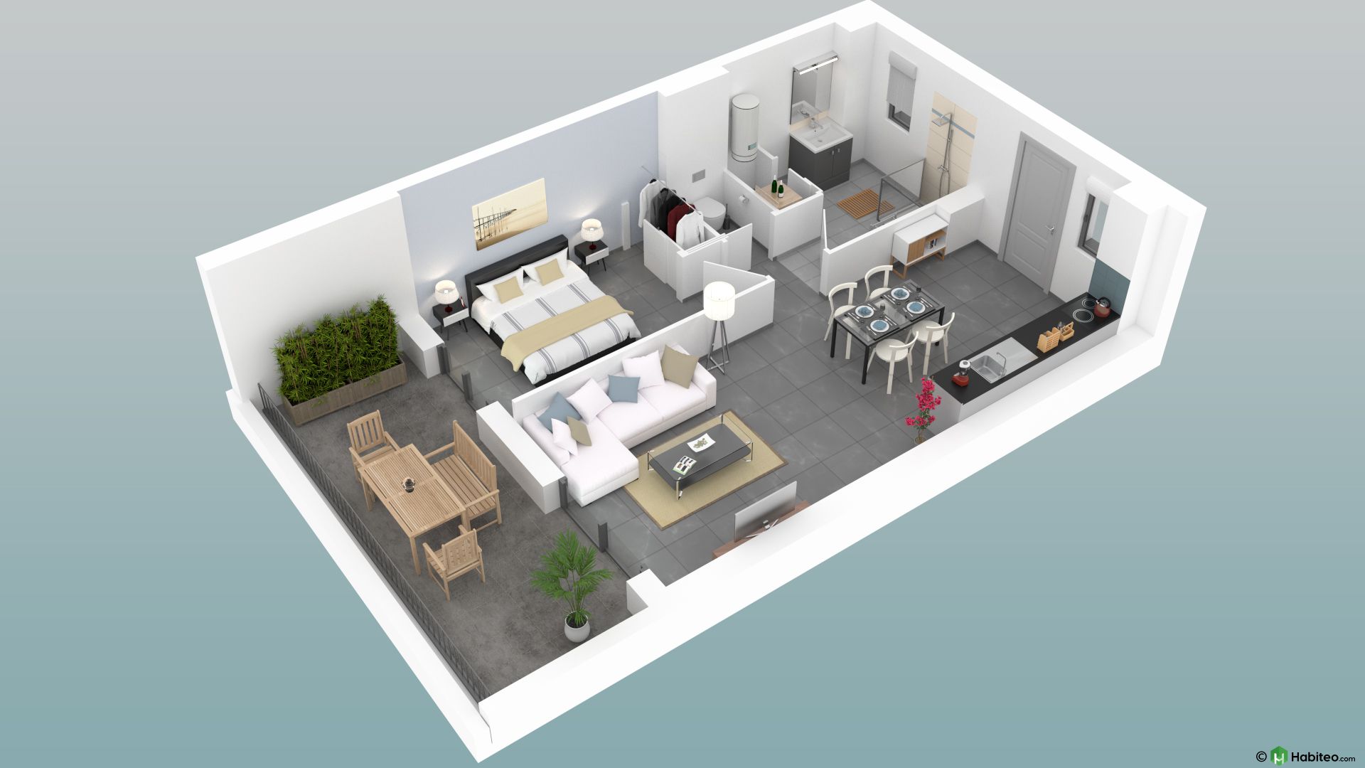 vente appartement T2 Furiani - Ref : SE F07